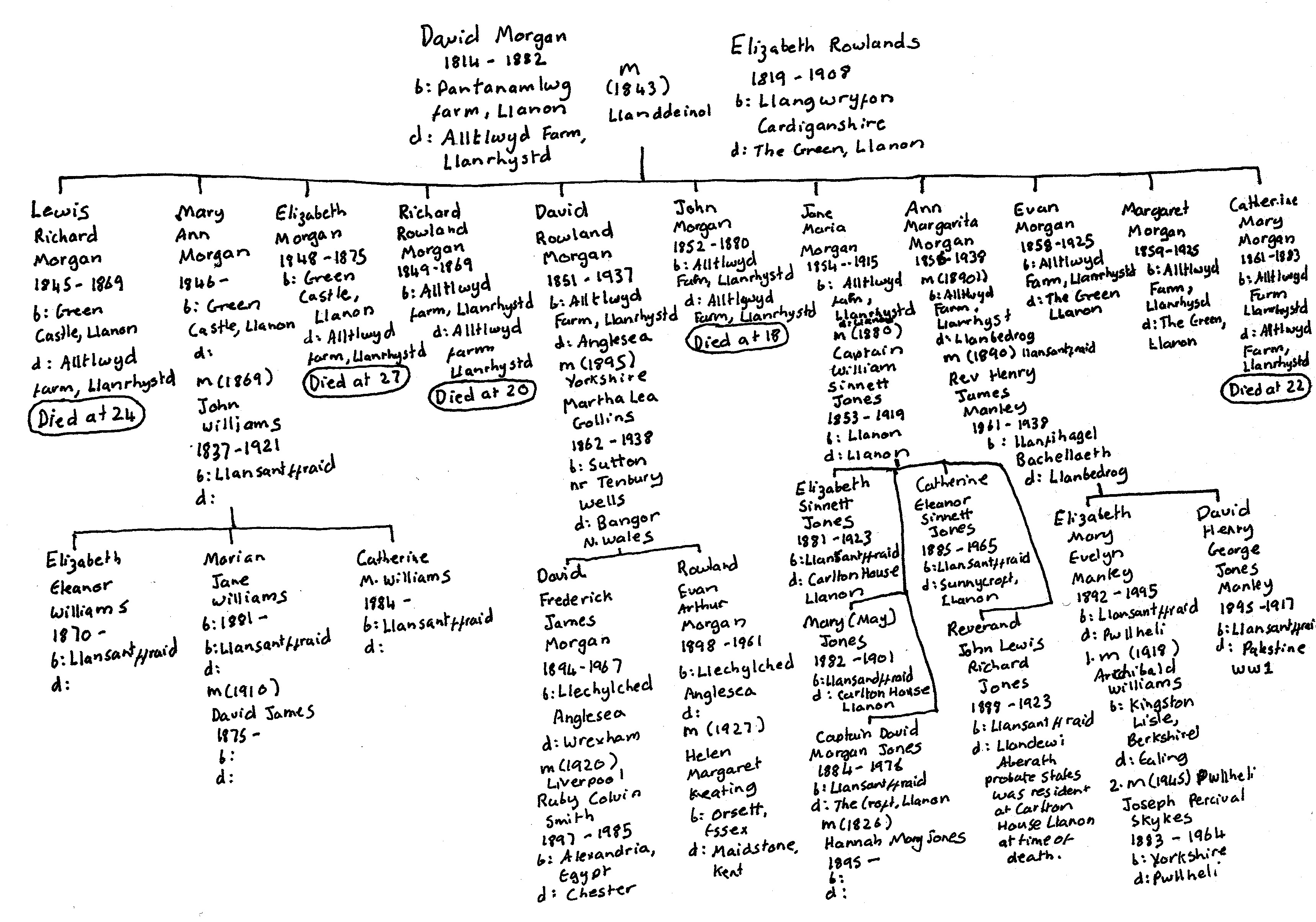 Morgan/Davies tree – Common Ancestor Tales