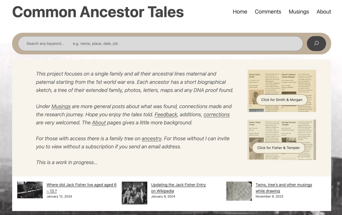 Common Ancestor Tales